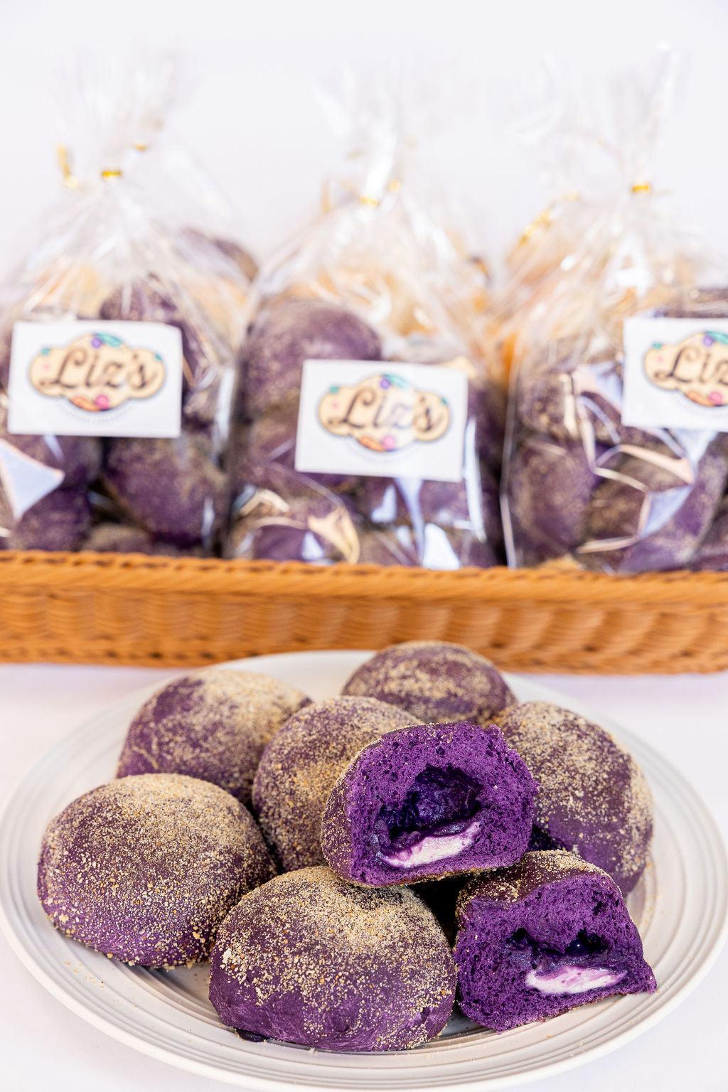 Filipino Ube Cheese Pandesal | Fresh Baked with LOVE - 12 Pieces Per O